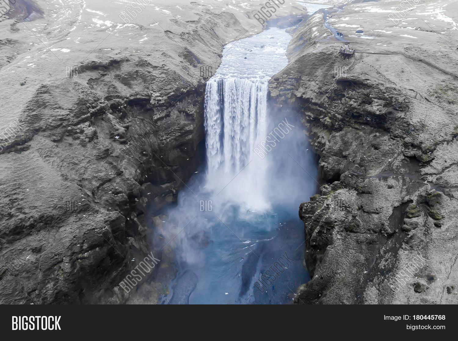 Aerial View Waterfall Image & Photo (Free Trial) | Bigstock