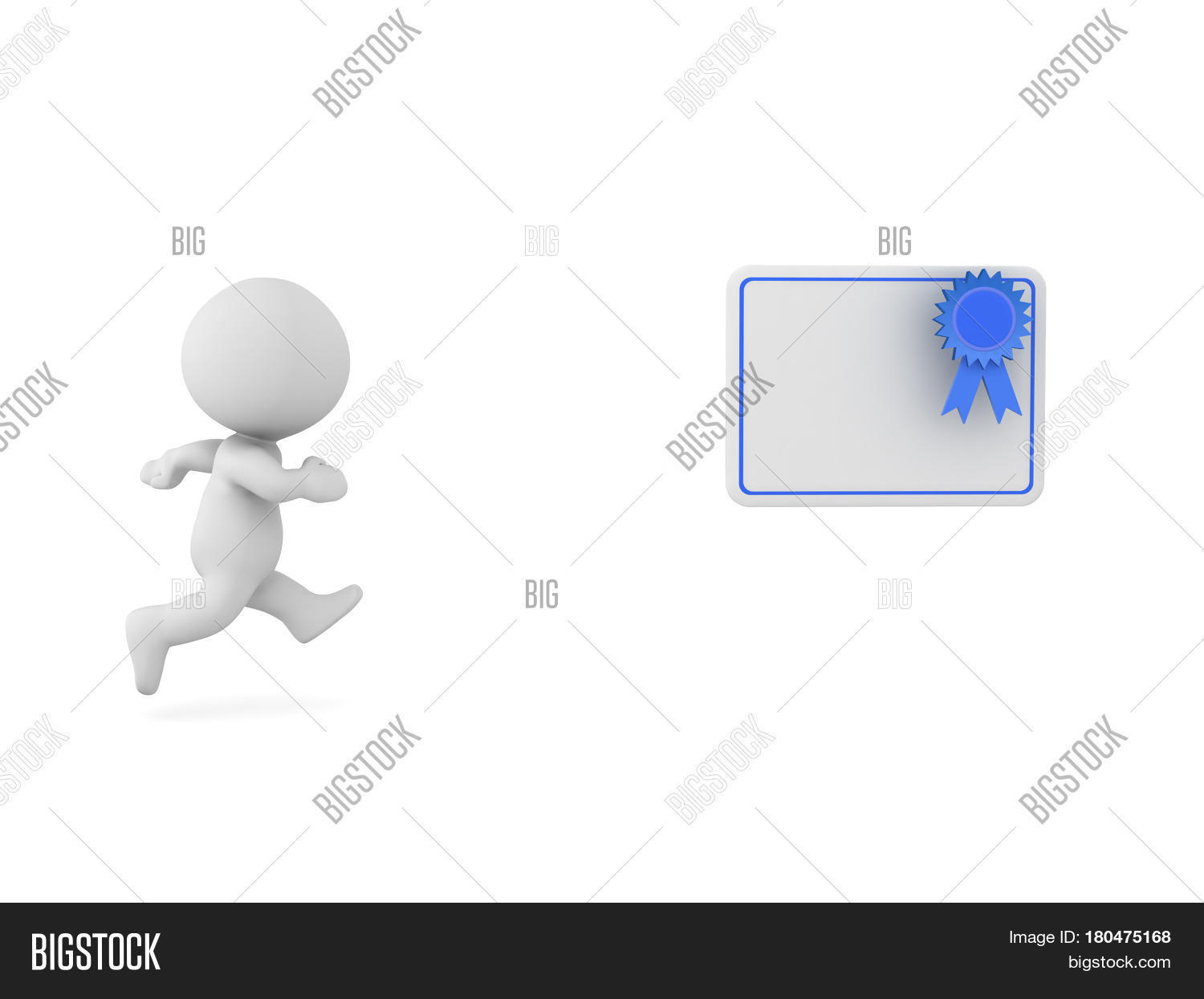 3D Character Chasing Image & Photo (Free Trial) | Bigstock