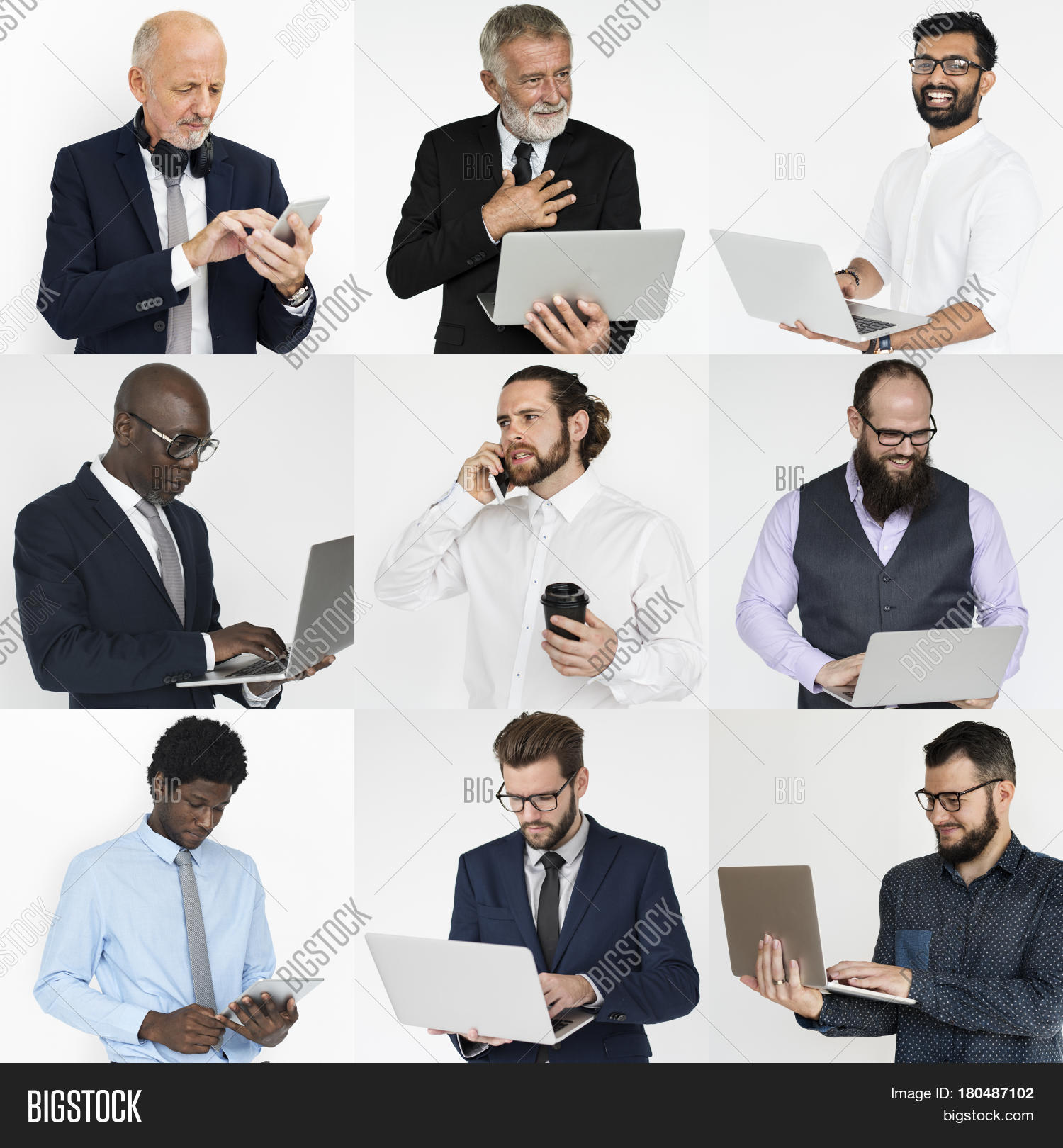 Collages Diverse Male Image & Photo (Free Trial) | Bigstock