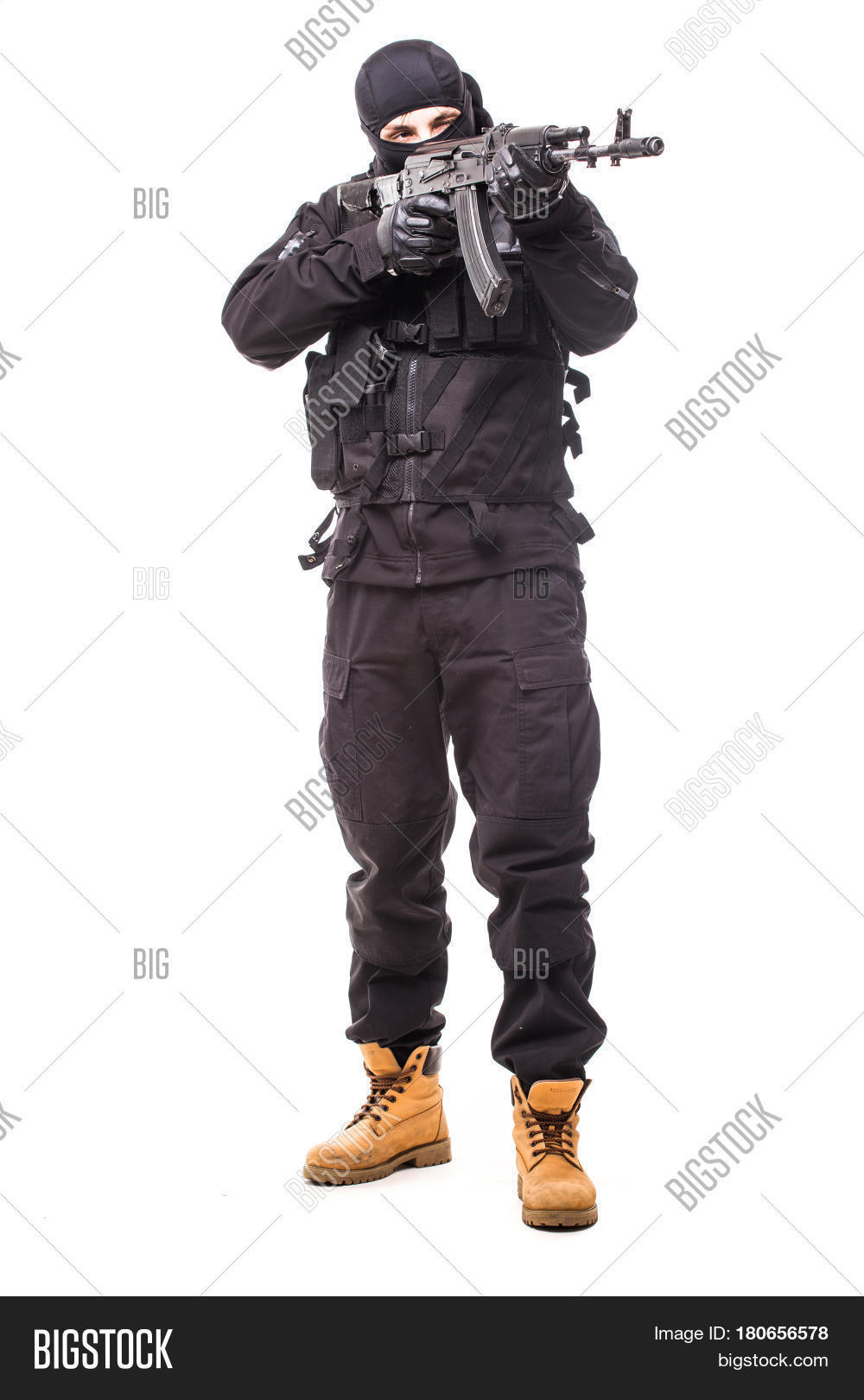 Armed Terrorist Black Image & Photo (Free Trial) | Bigstock