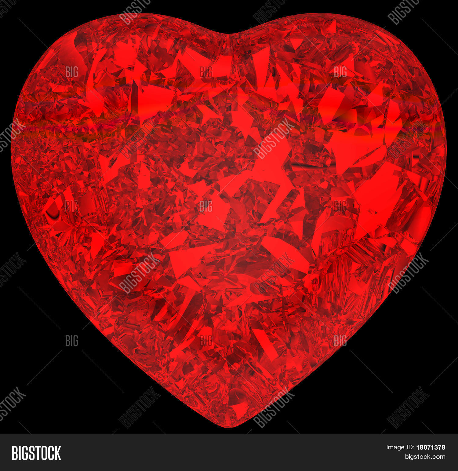 Red Diamond Heart Image & Photo (Free Trial) | Bigstock