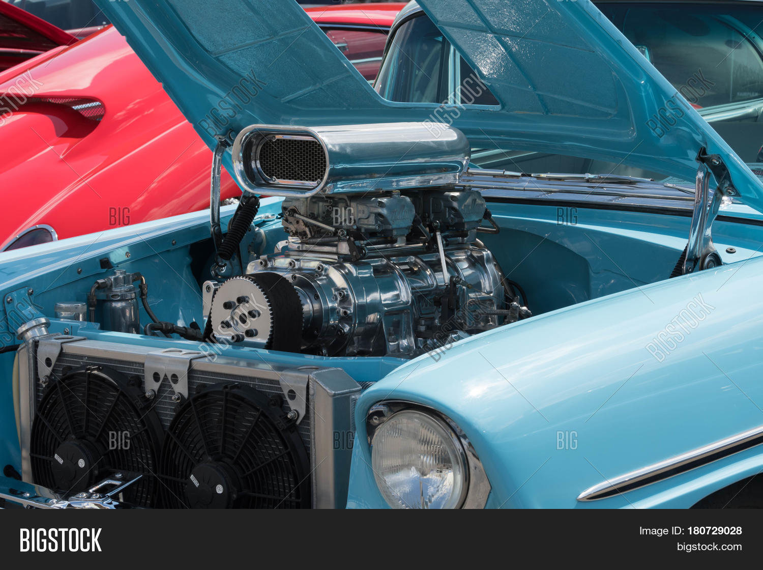 Muscle Car Engine On Image & Photo (Free Trial) | Bigstock