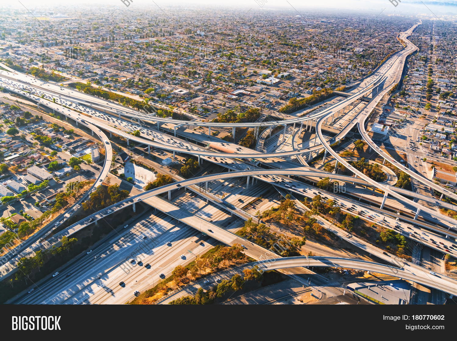 Aerial View Freeway Image & Photo (Free Trial) | Bigstock