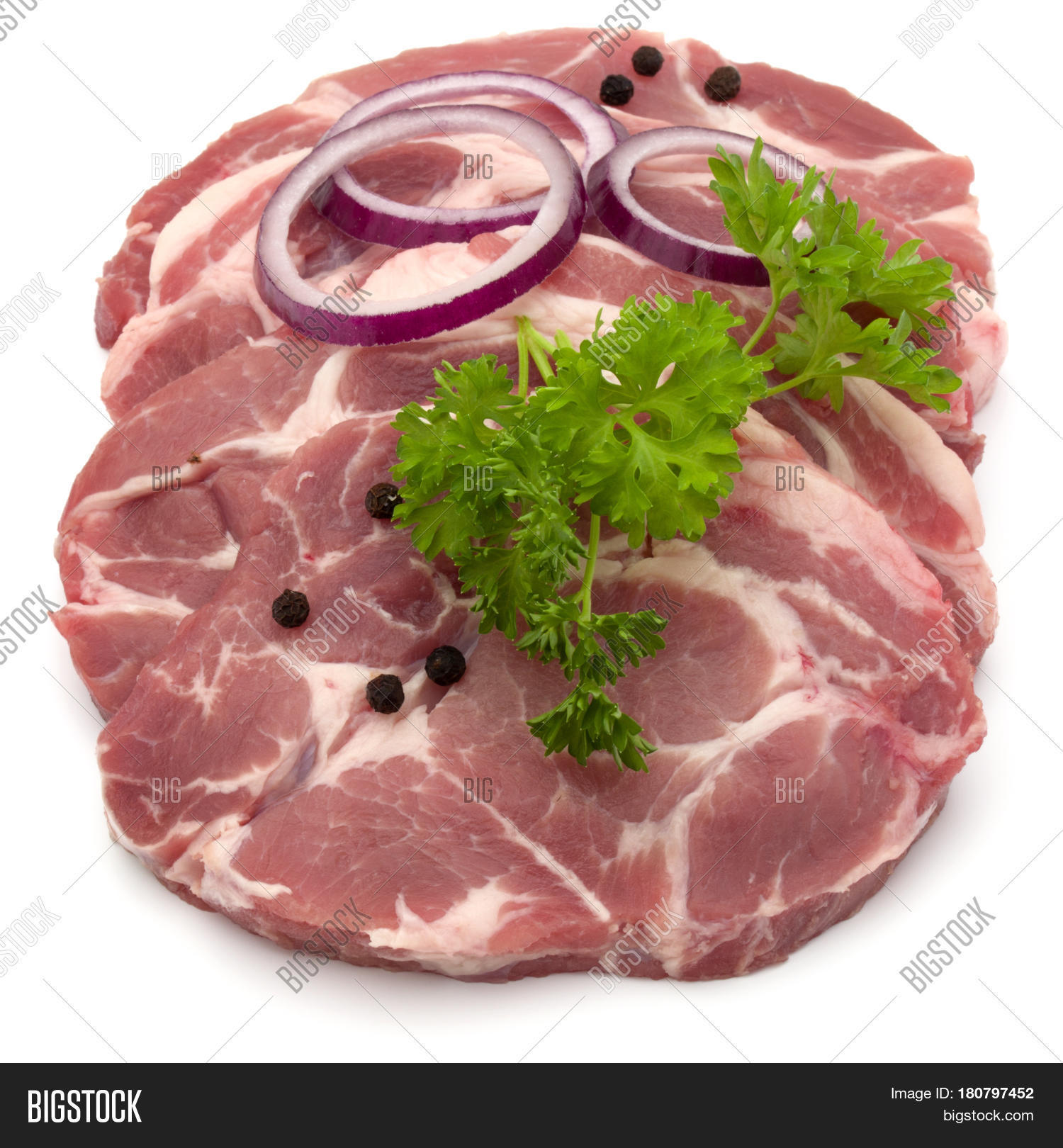 Raw Pork Neck Chop Image & Photo (Free Trial) | Bigstock