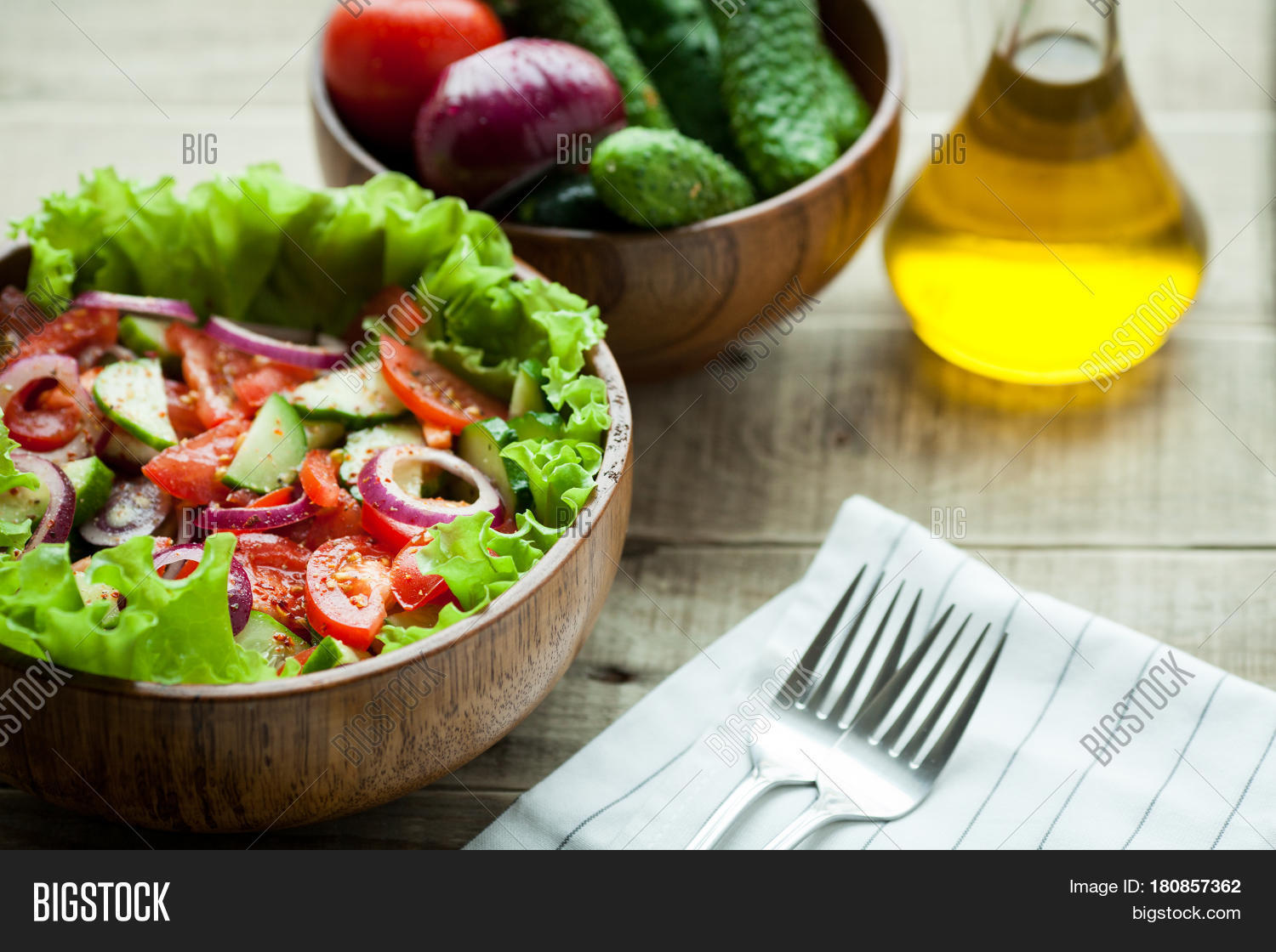 Rustic Salad Fresh Image & Photo (Free Trial) | Bigstock