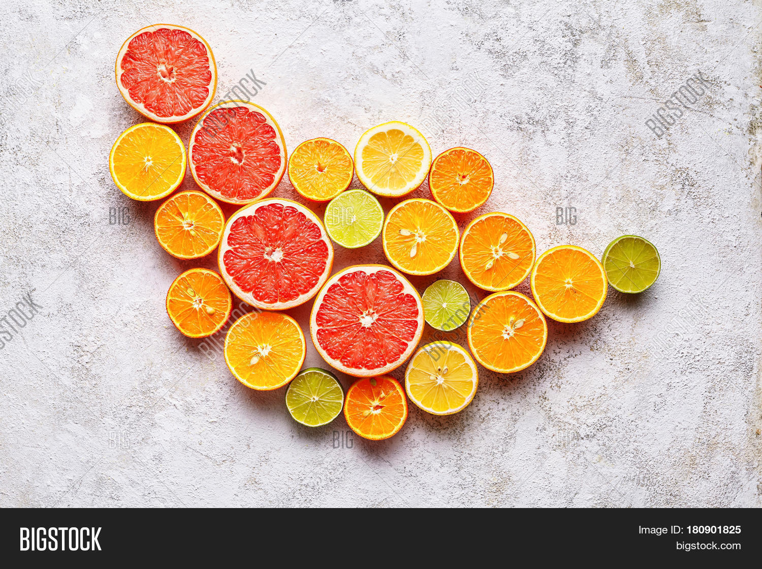 Citrus Fruits Flat Lay Image & Photo (Free Trial) | Bigstock