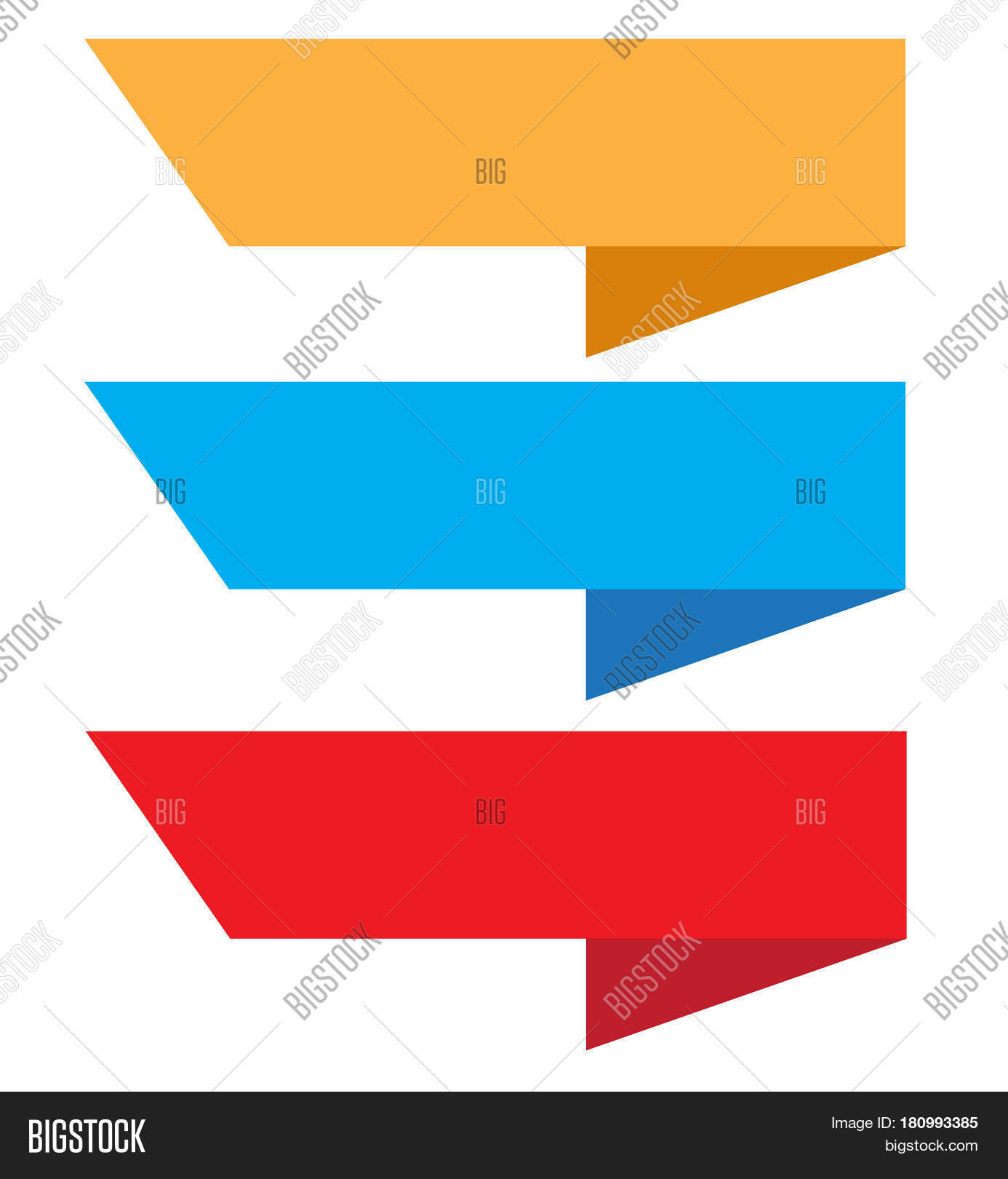 Three Ribbon Banner On Image & Photo (Free Trial) | Bigstock