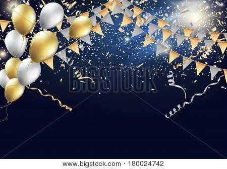 Gold Silver Party Vector & Photo (Free Trial) | Bigstock