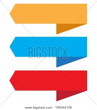Three Ribbon Banner Vector & Photo (Free Trial) | Bigstock
