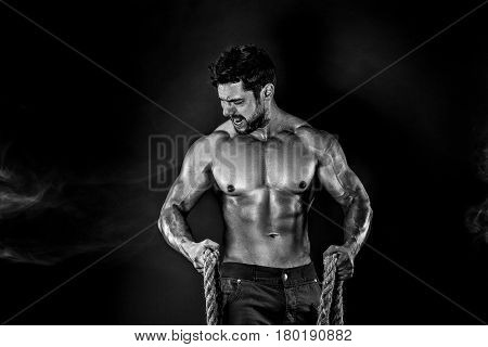 Muscular Man Holding Image & Photo (Free Trial) | Bigstock