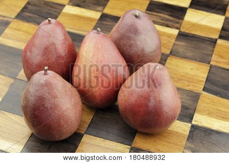 Five Organic Red Pears Image & Photo (Free Trial) | Bigstock