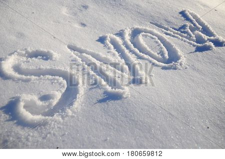 Text SNOW Winter Image & Photo (Free Trial) | Bigstock