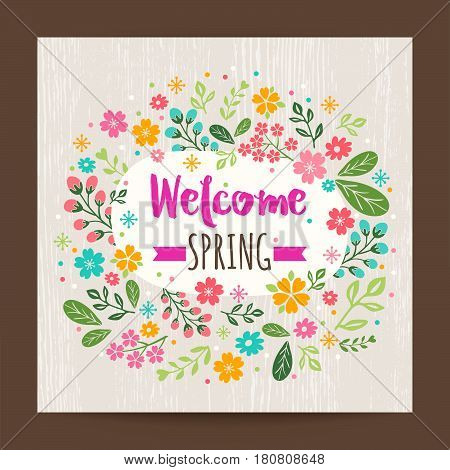 Welcome Spring Season Vector & Photo (Free Trial) | Bigstock