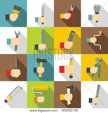 Hand Tool Icons Set Vector & Photo (Free Trial) | Bigstock