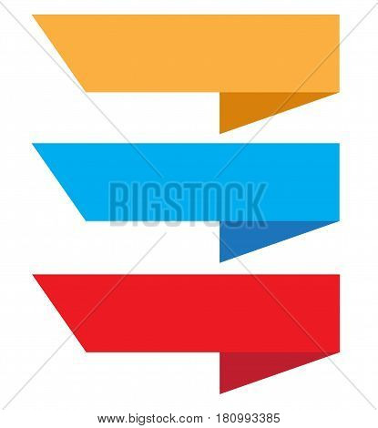 Three Ribbon Banner On Image & Photo (Free Trial) | Bigstock