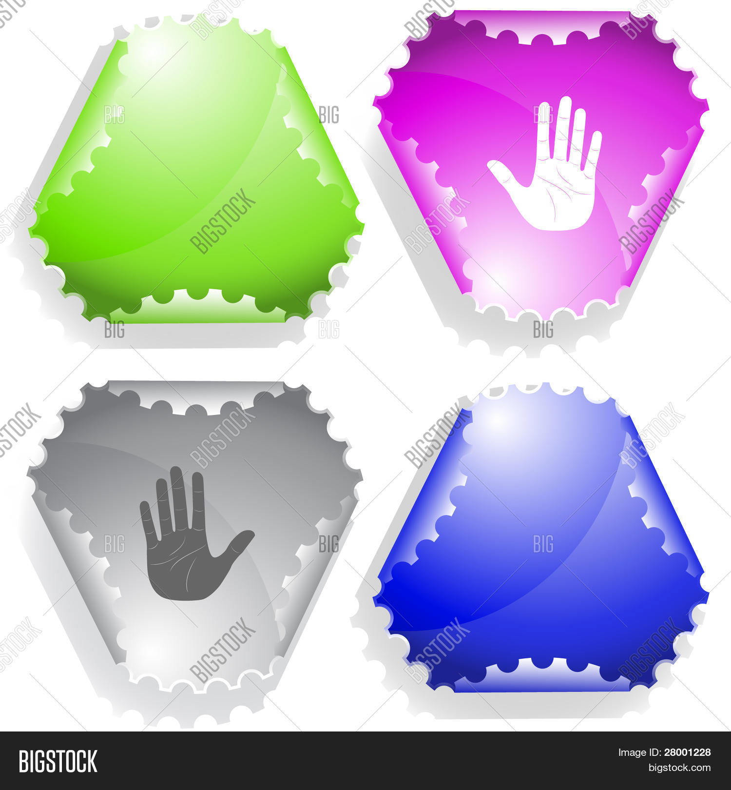 Stop Hand. Raster Image & Photo (Free Trial) | Bigstock