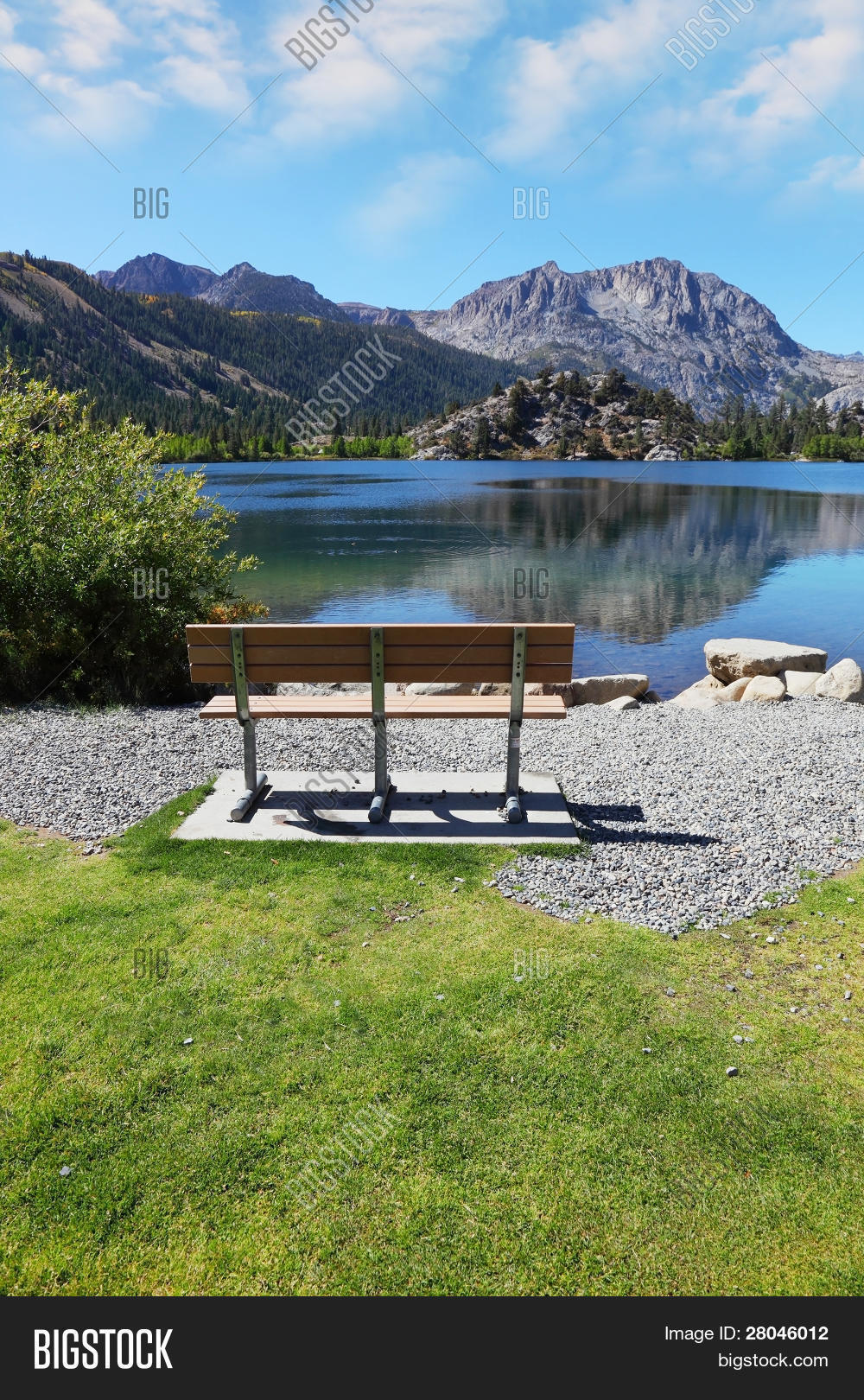 Cosy Bench On Shore Image & Photo (Free Trial) | Bigstock
