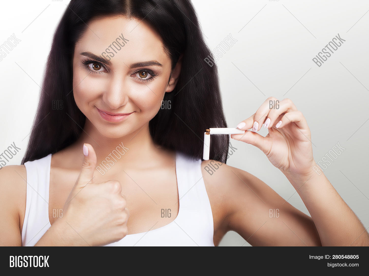 Stop Smoking. Smiling Image & Photo (Free Trial) | Bigstock