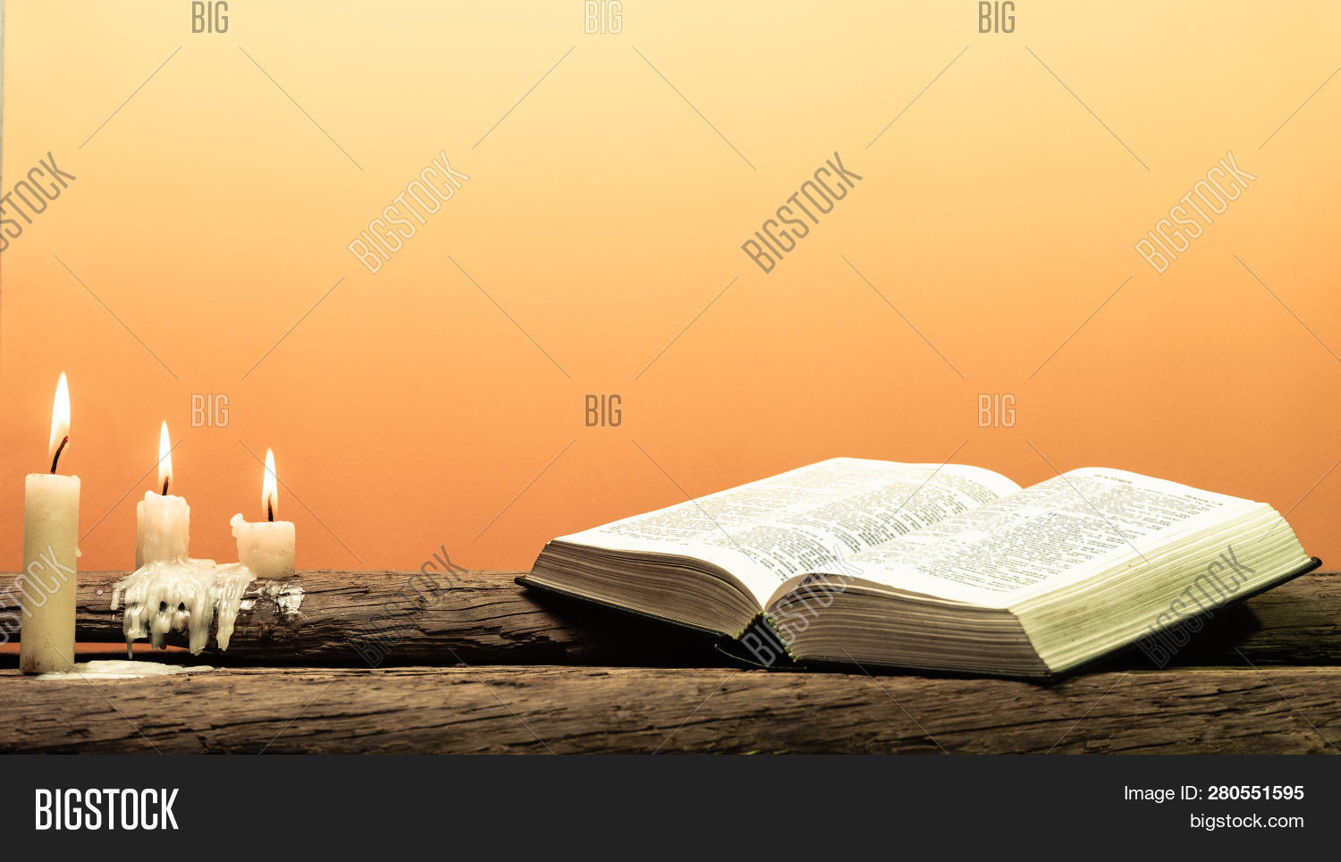 Open Holy Bible Candle Image & Photo (Free Trial) | Bigstock