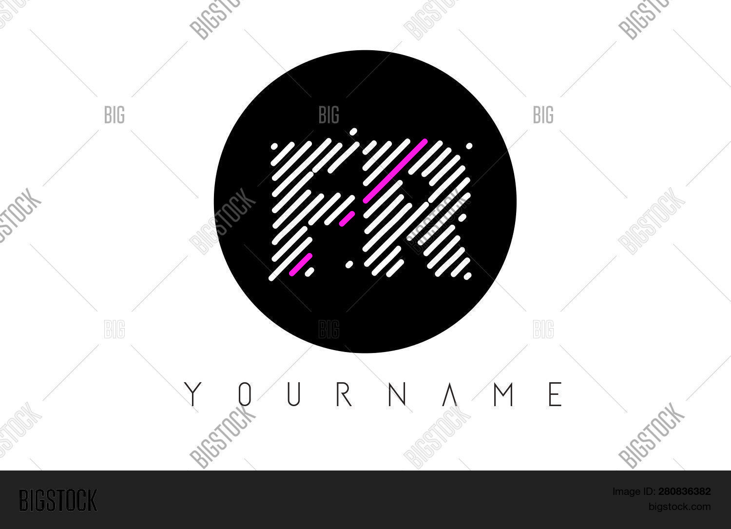Fr Letter Logo Design Vector & Photo (Free Trial) | Bigstock