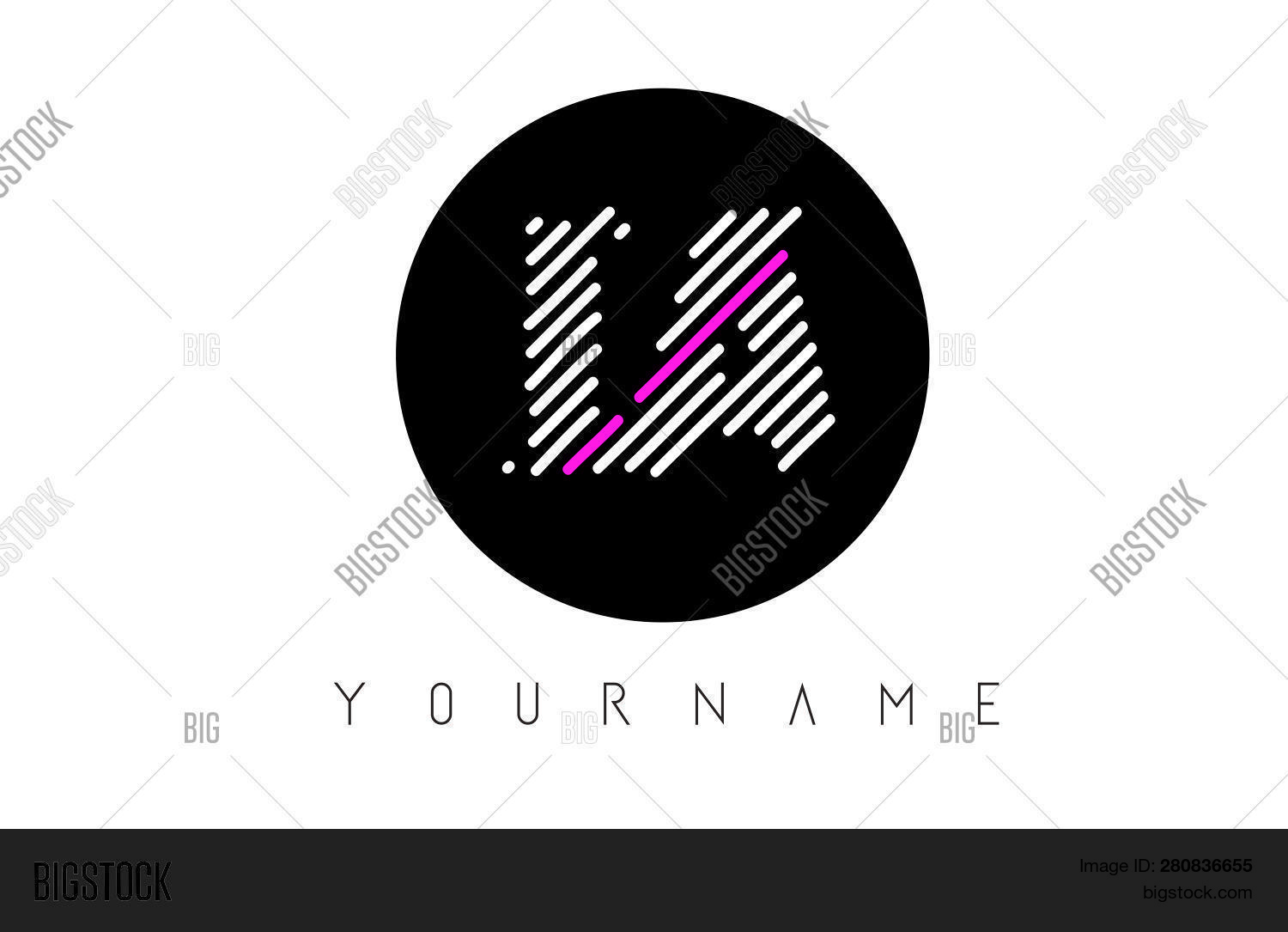 La Letter Logo Design Vector & Photo (Free Trial) | Bigstock