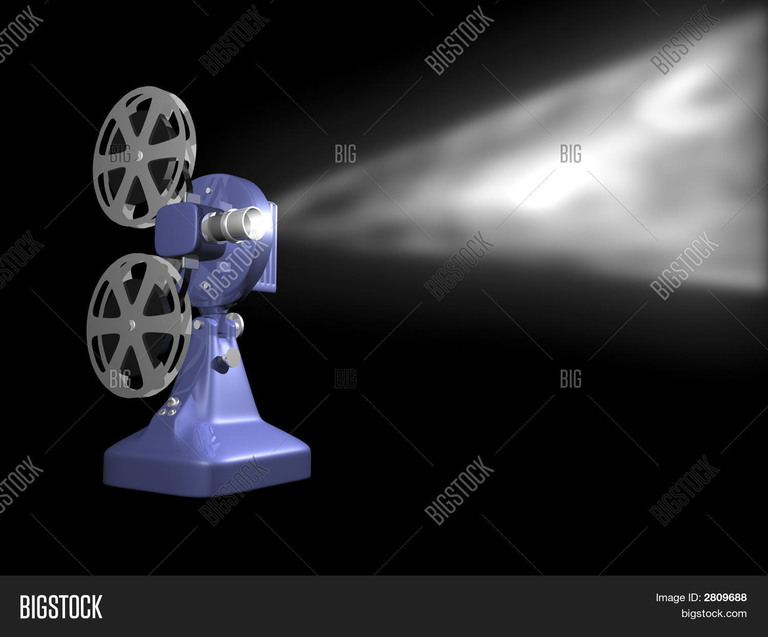 Blue Film Projector Image & Photo (Free Trial) | Bigstock