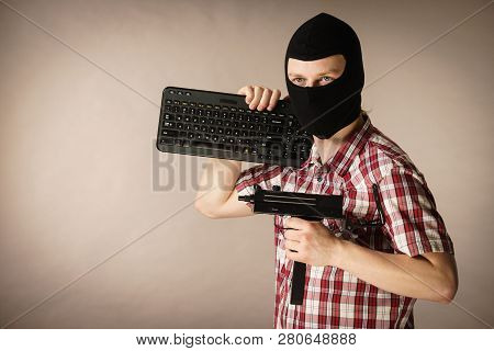 Crazy Hacker Man. Image & Photo (Free Trial) | Bigstock