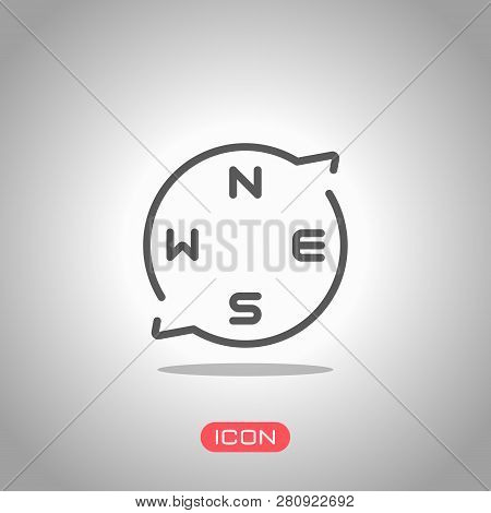 Compass Logo Letters Vector & Photo (Free Trial) | Bigstock