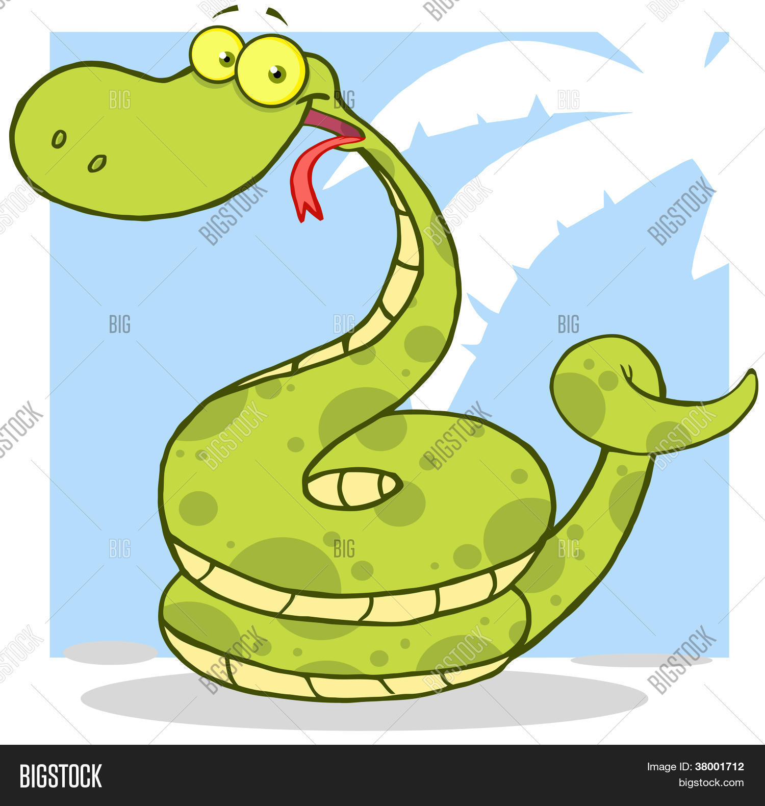 Happy Snake Cartoon Image & Photo (Free Trial) | Bigstock