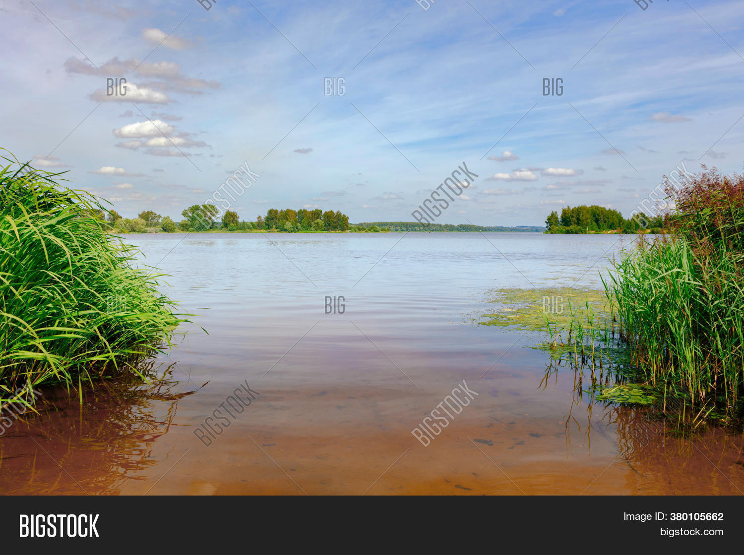 Volga River Near City Image & Photo (Free Trial) | Bigstock