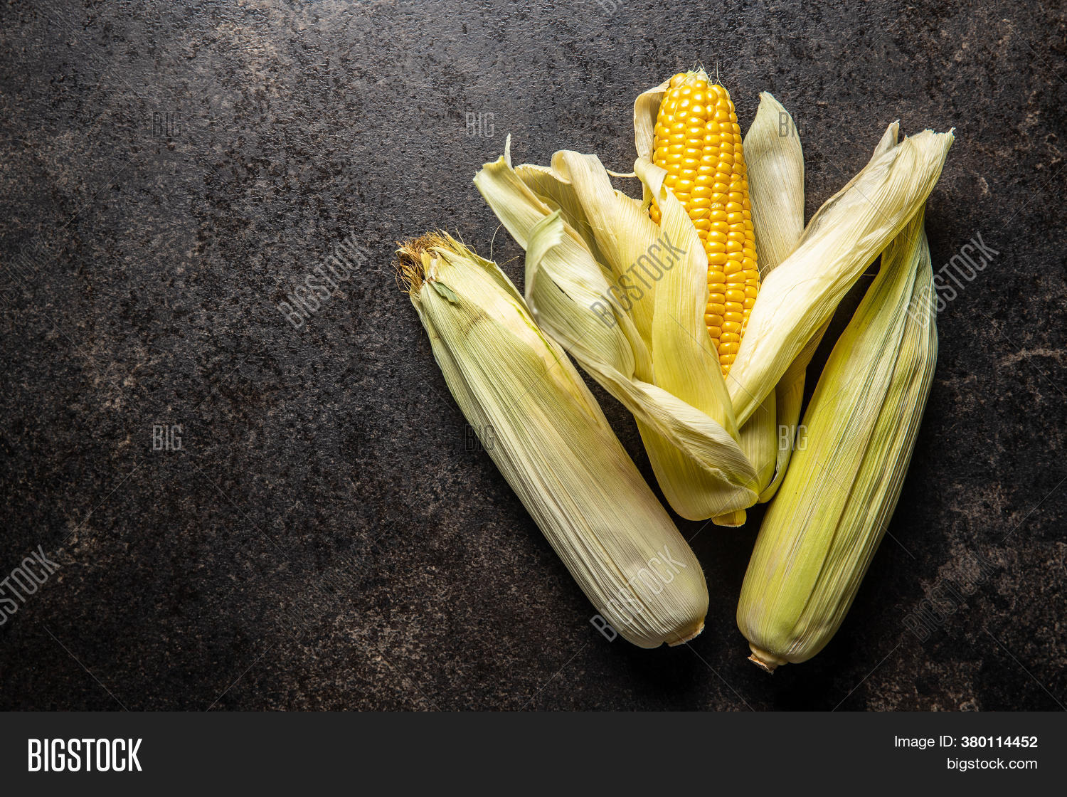 Uncooked Corn Cob On Image & Photo (Free Trial) | Bigstock