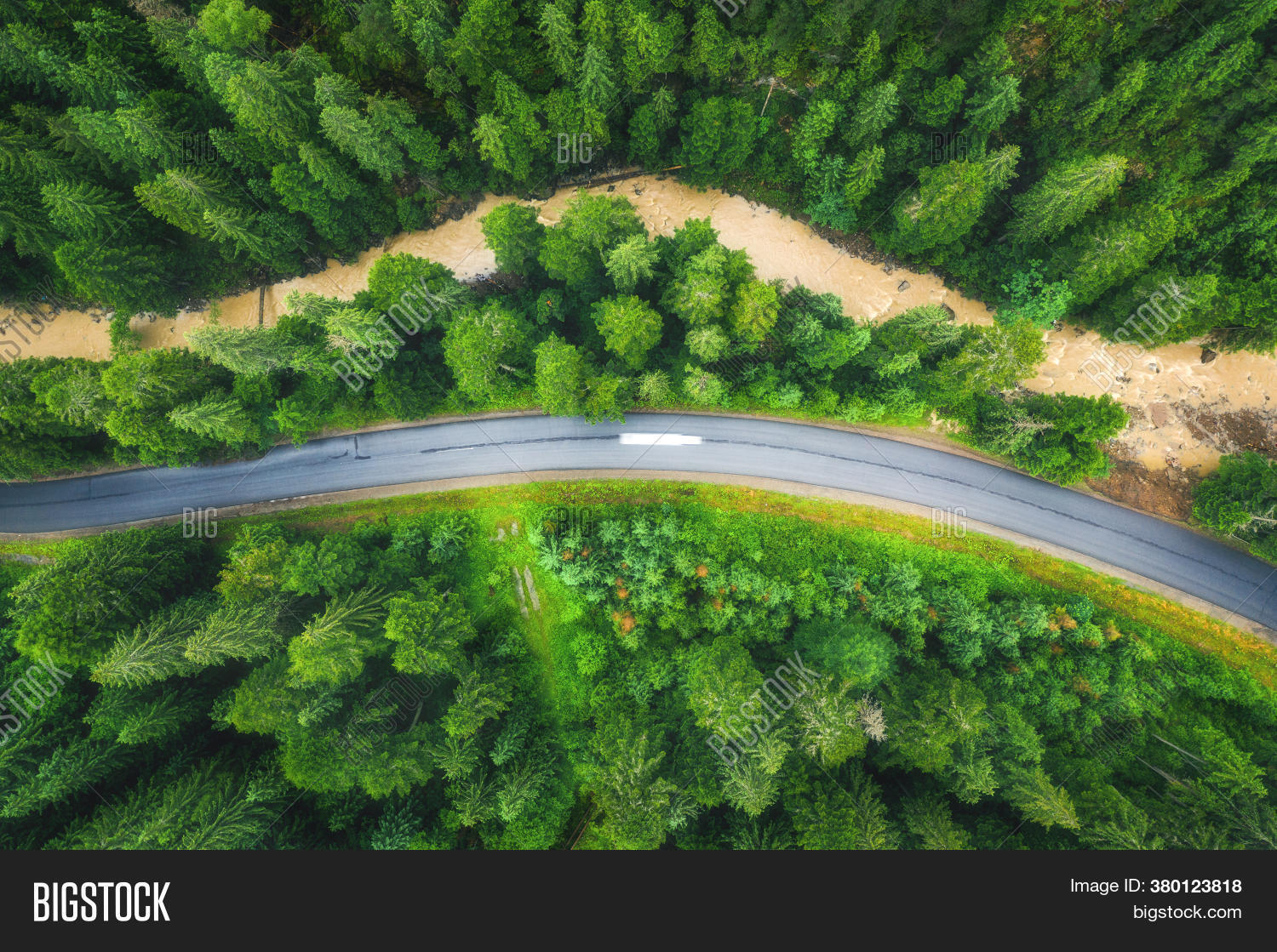 Aerial View Road Image & Photo (Free Trial) | Bigstock