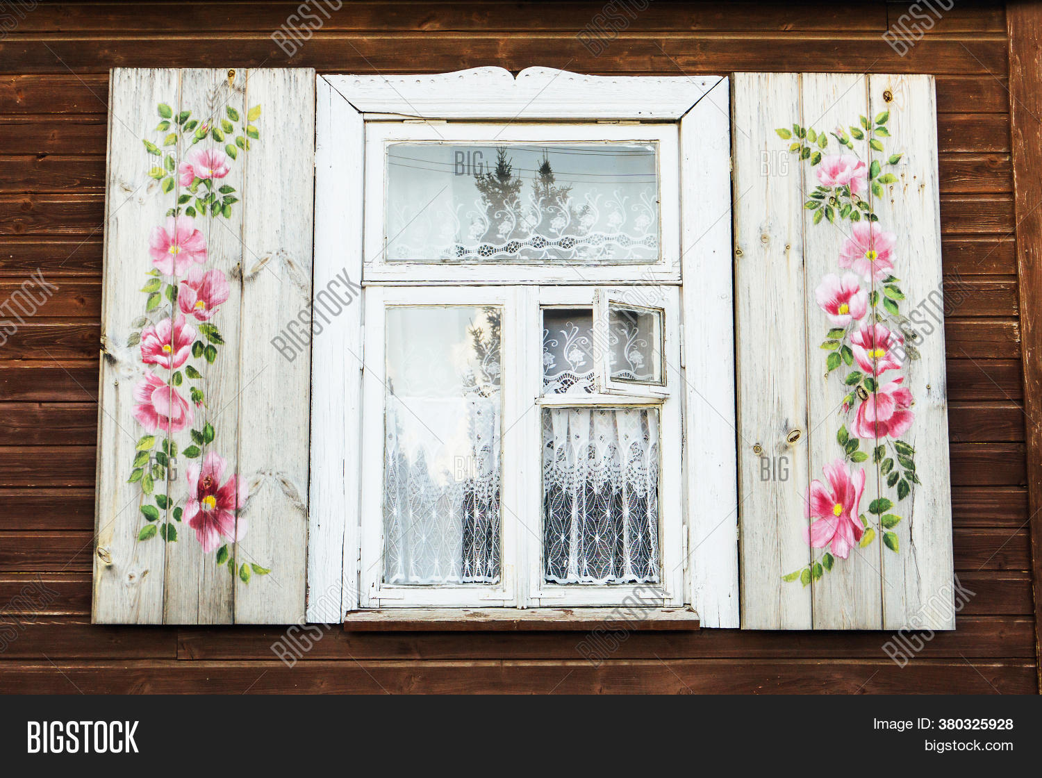 Wood Window Background