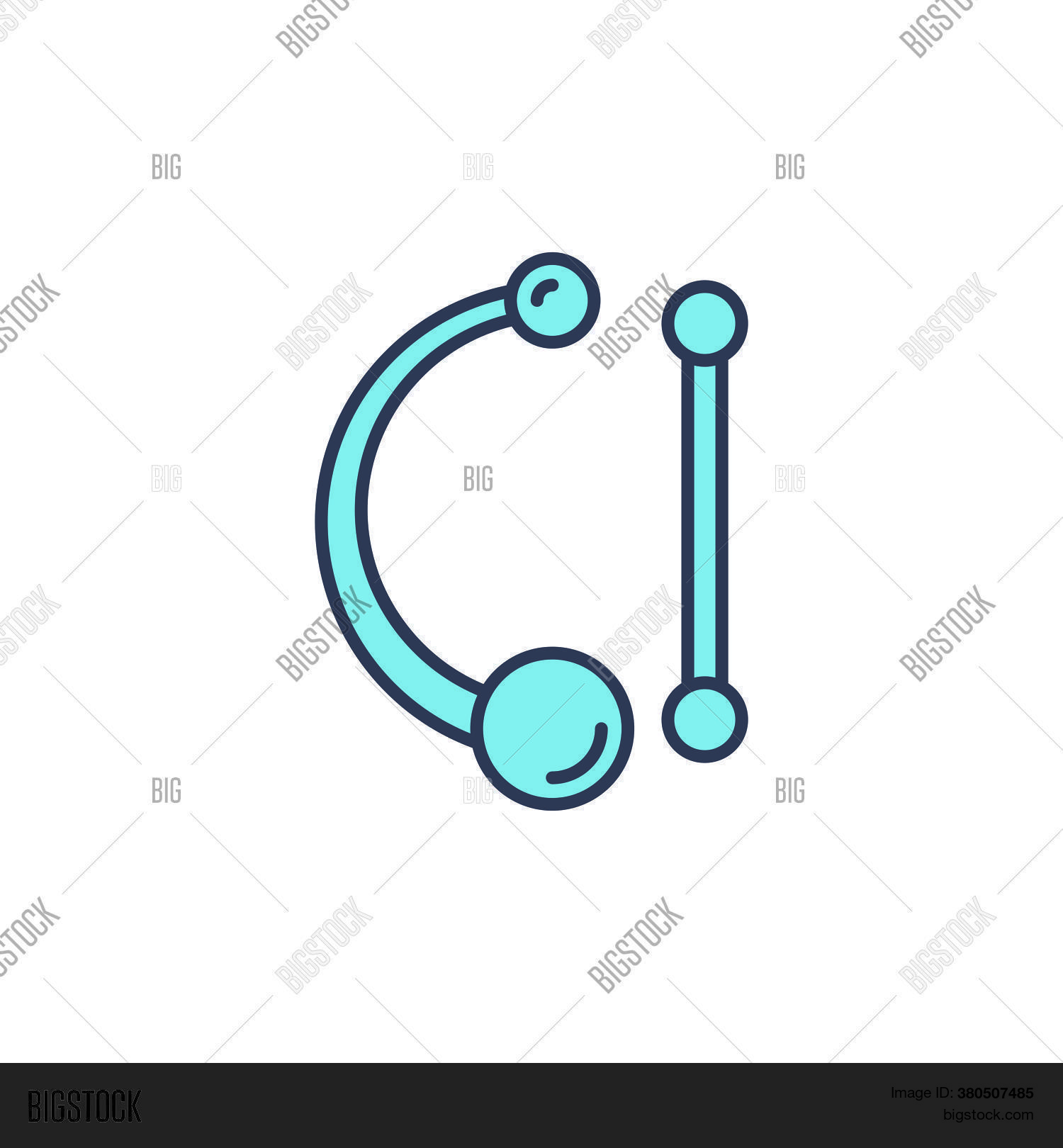 Body Piercing Vector Vector & Photo (Free Trial) | Bigstock