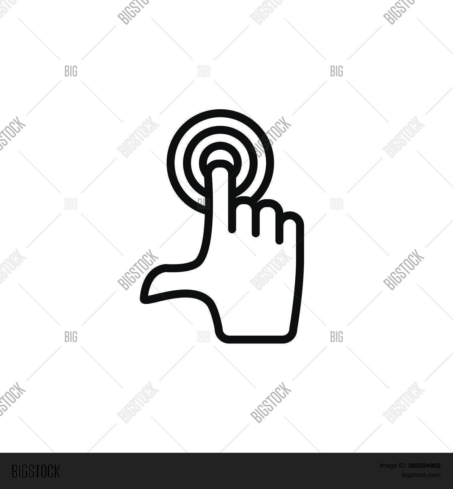 Touch Screen Icon Vector & Photo (Free Trial) | Bigstock