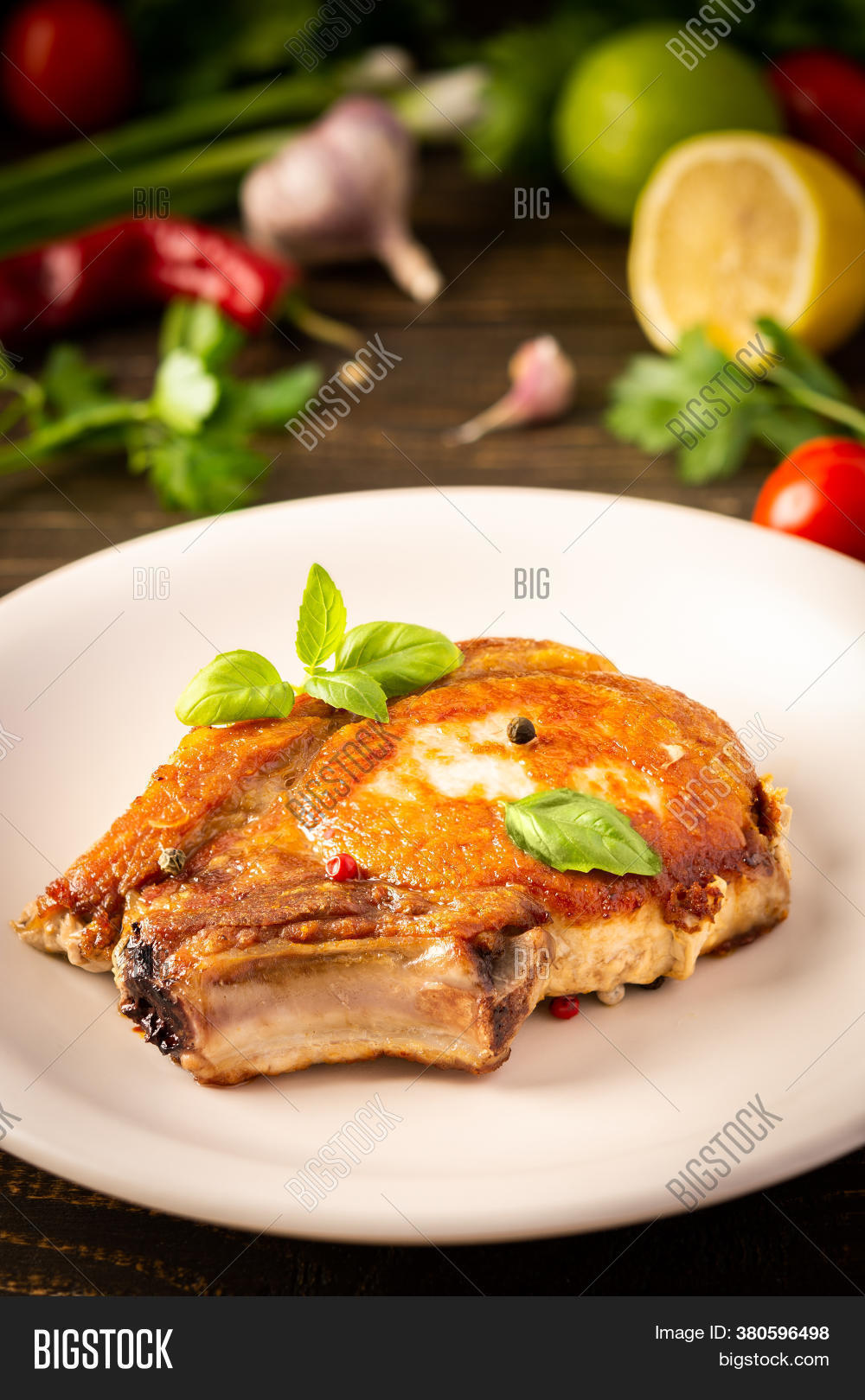 Fried Pork Entrecote Image & Photo (Free Trial) | Bigstock
