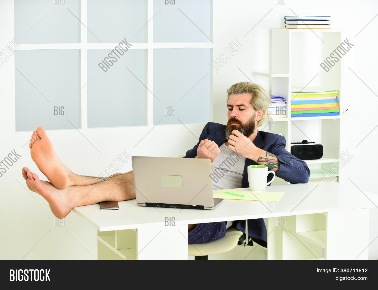 Working Barefoot Home Image & Photo (Free Trial) | Bigstock