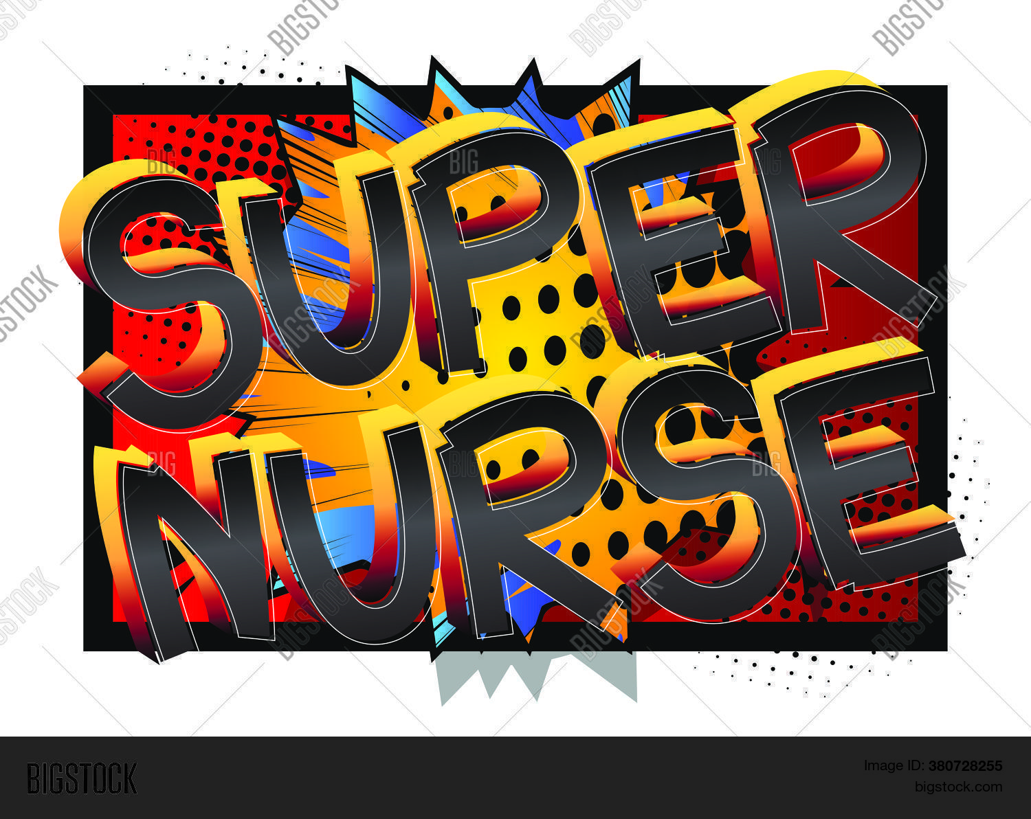 Super Nurse Comic Vector & Photo (Free Trial) | Bigstock