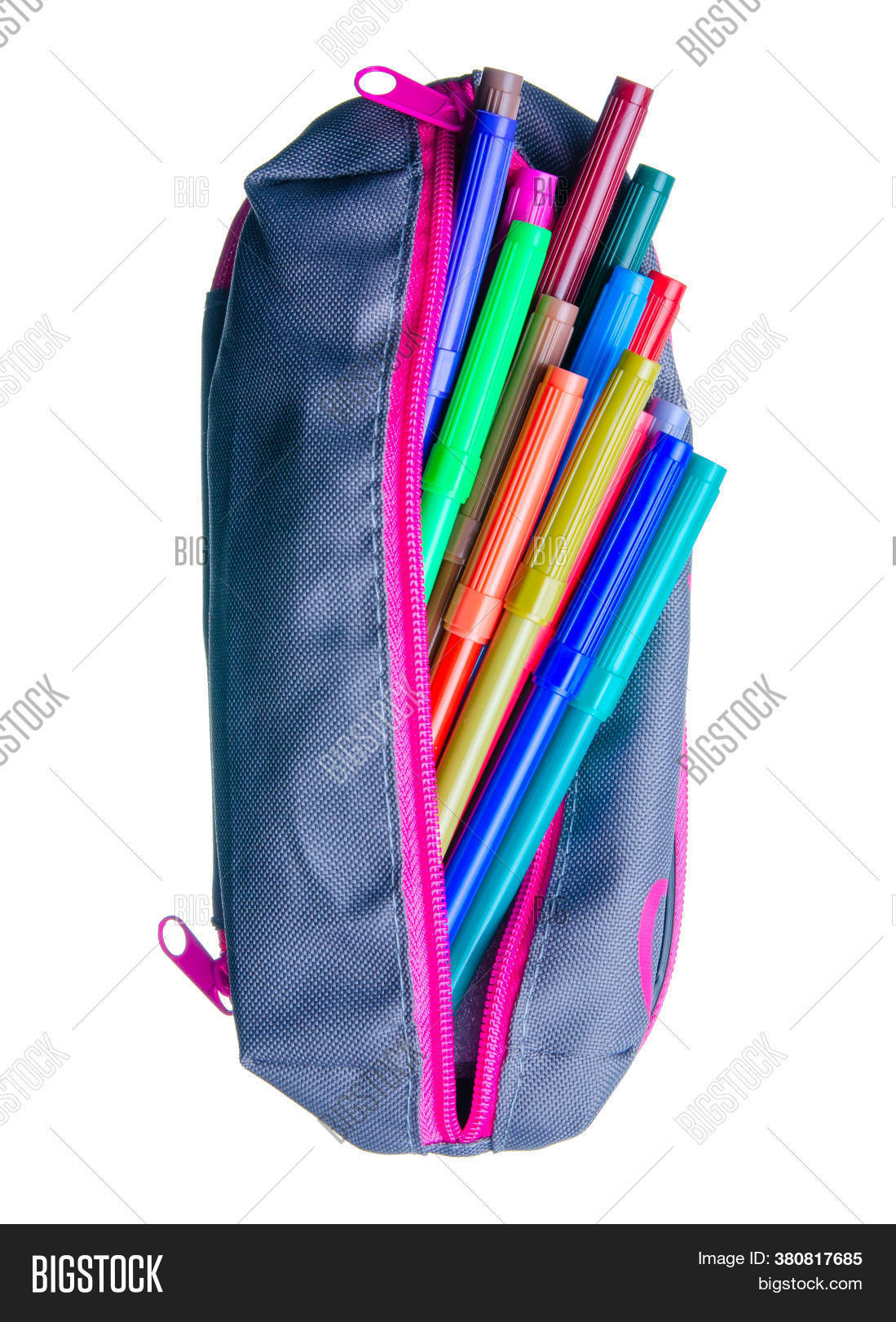 Pencil Case Markers Image & Photo (Free Trial) | Bigstock