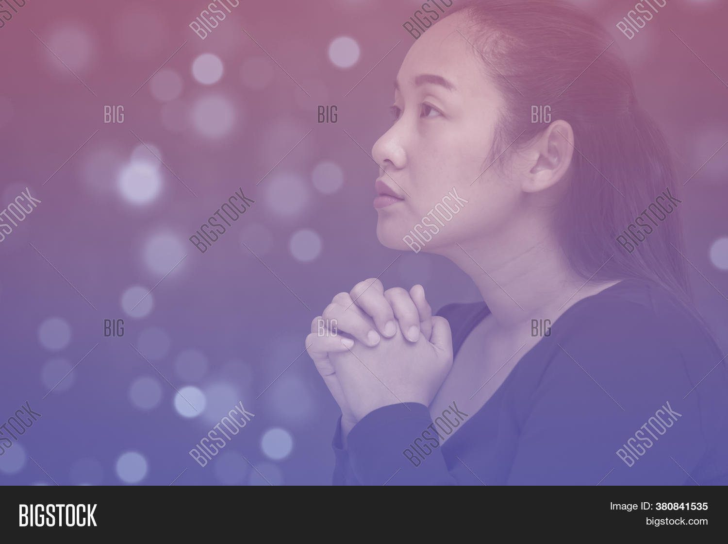 Asian Woman Praying Image & Photo (Free Trial) | Bigstock