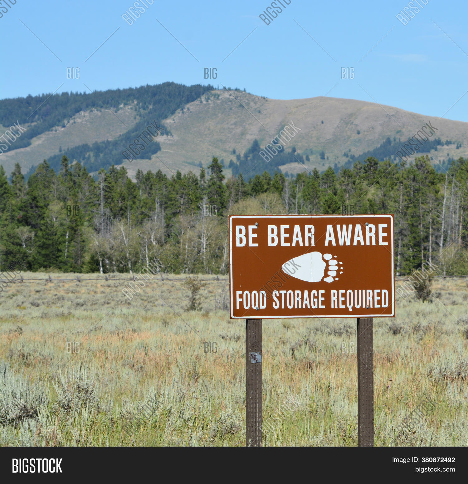 Sign Be Bear Aware Image & Photo (Free Trial) | Bigstock