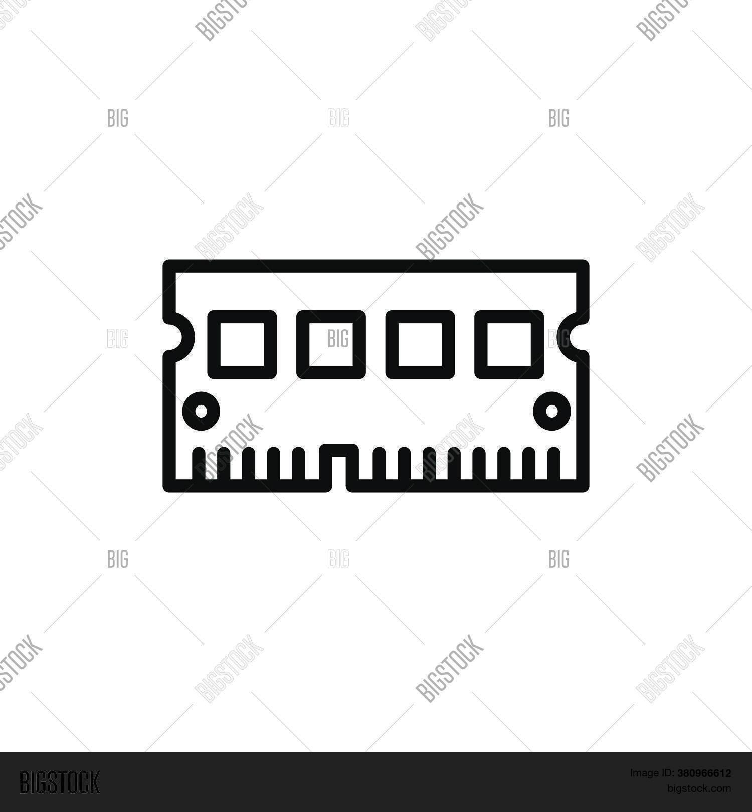 Memory Pc Icon. Vector & Photo (Free Trial) | Bigstock