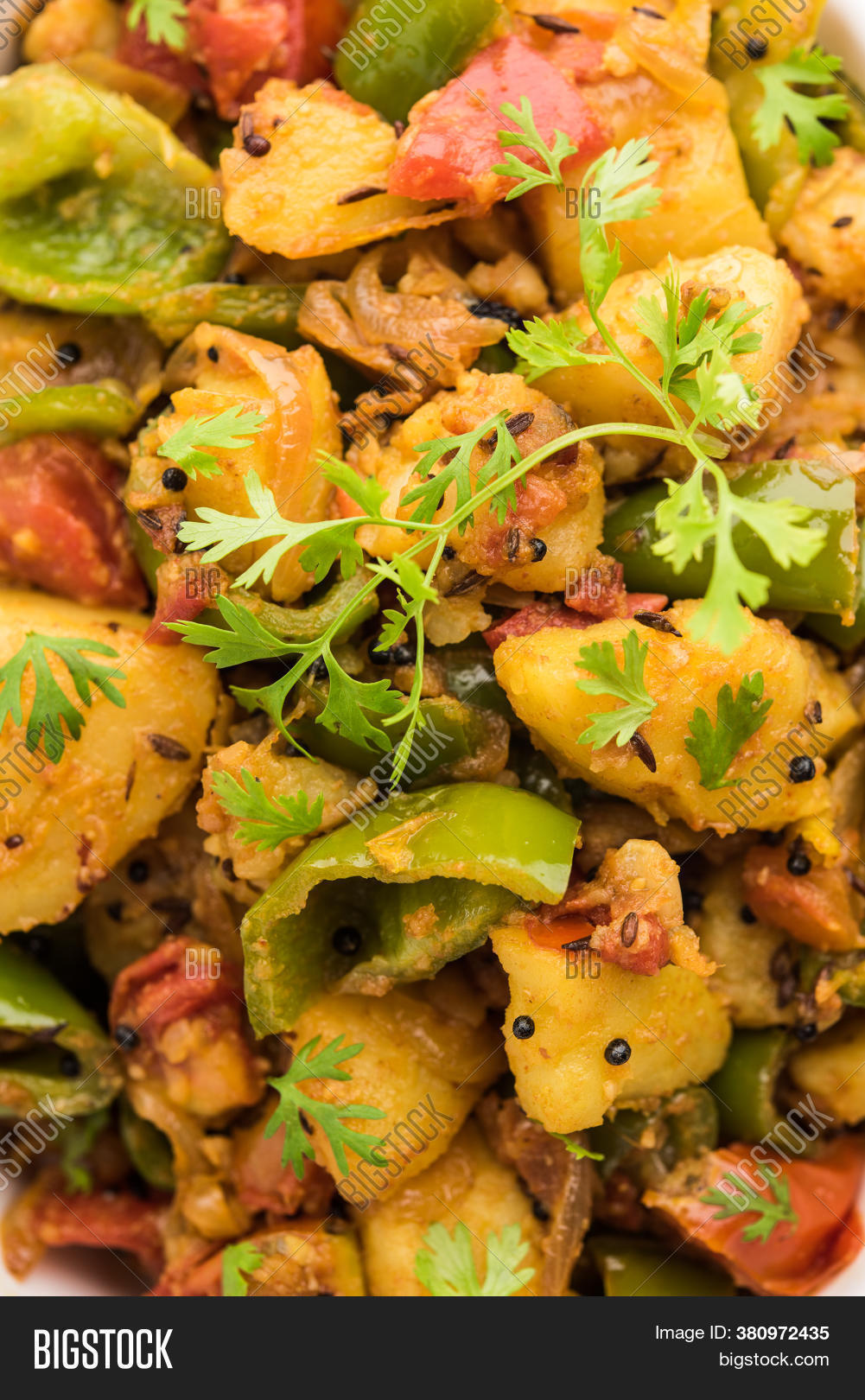 Aloo Shimla Mirch Image & Photo (Free Trial) | Bigstock