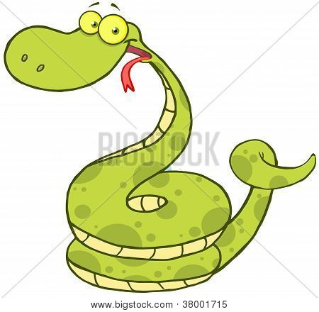Happy Green Snake Image & Photo (Free Trial) | Bigstock