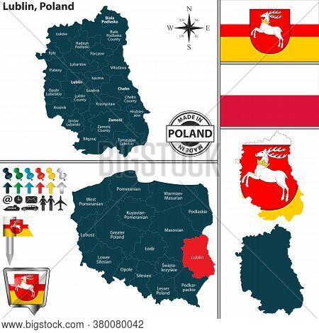 Vector Map Lublin Vector & Photo (Free Trial) | Bigstock