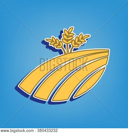 Wheat Field Sign. Vector & Photo (Free Trial) | Bigstock