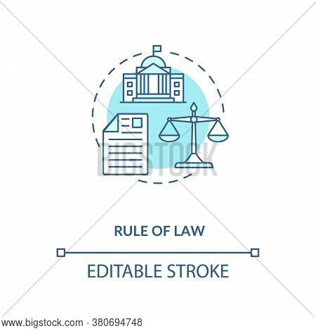 Rule Law Concept Icon Vector & Photo (Free Trial) | Bigstock