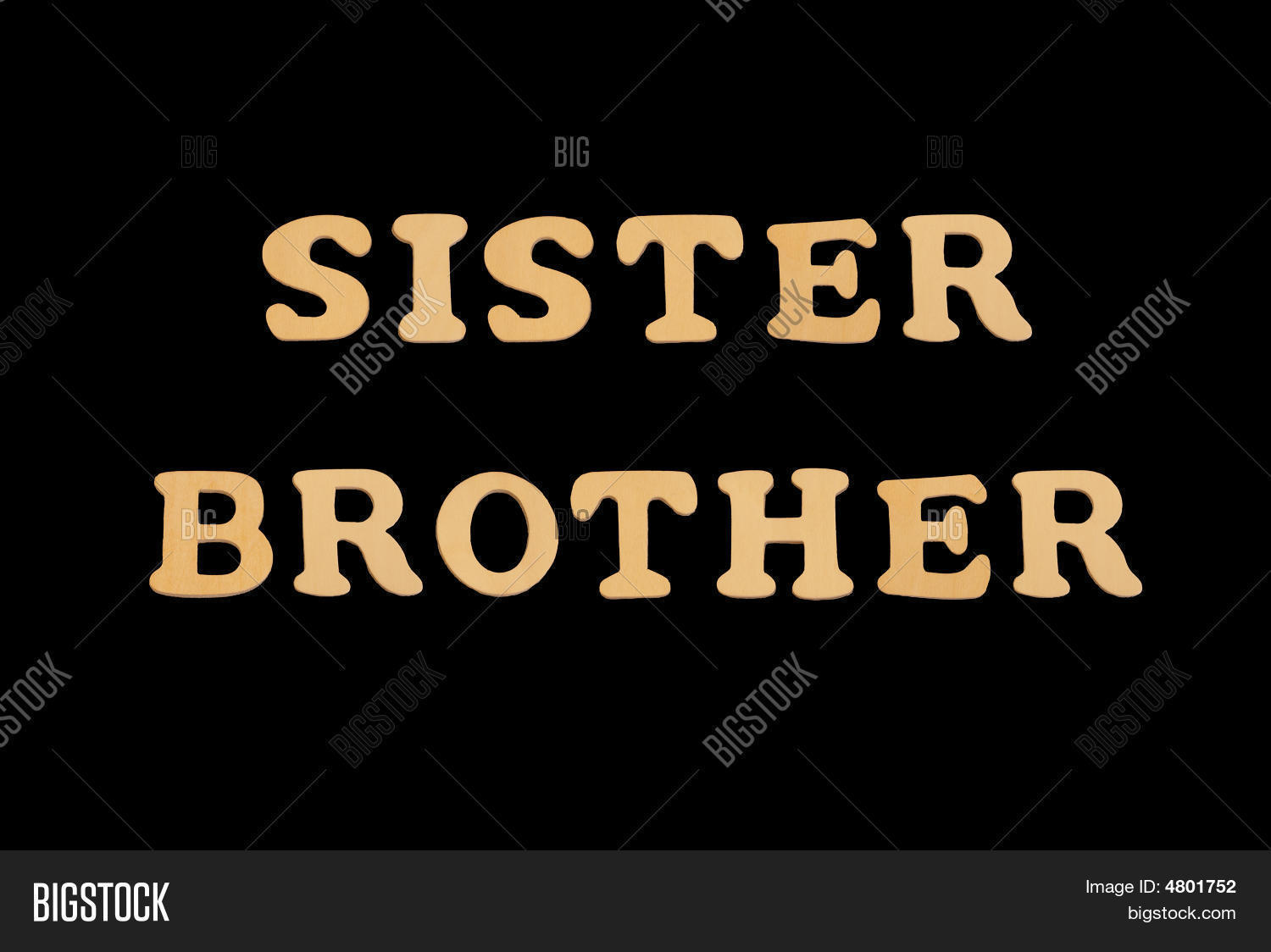 Wooden Word Sister Image & Photo (Free Trial) | Bigstock