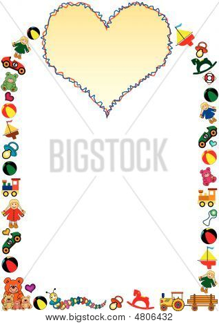 Colorful Toys Border Vector & Photo (Free Trial) | Bigstock