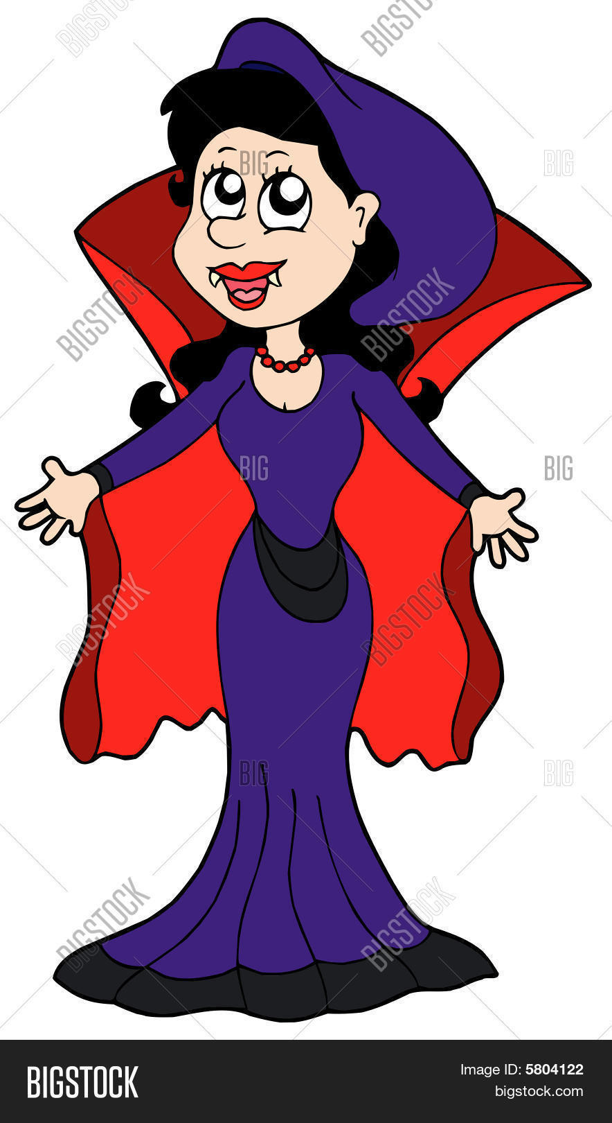 Cute Vampire Woman Vector & Photo (Free Trial) | Bigstock